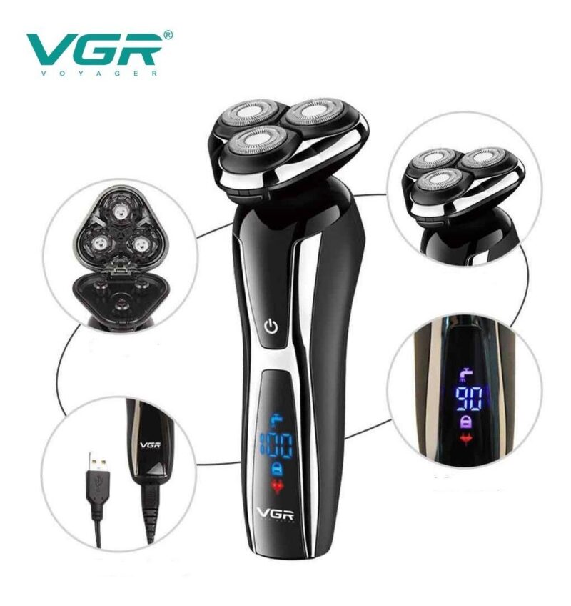 Afeitadora Eléctrica Rasuradora Recargable Shaver VGR V-309 IPX5 – VGR Argentina