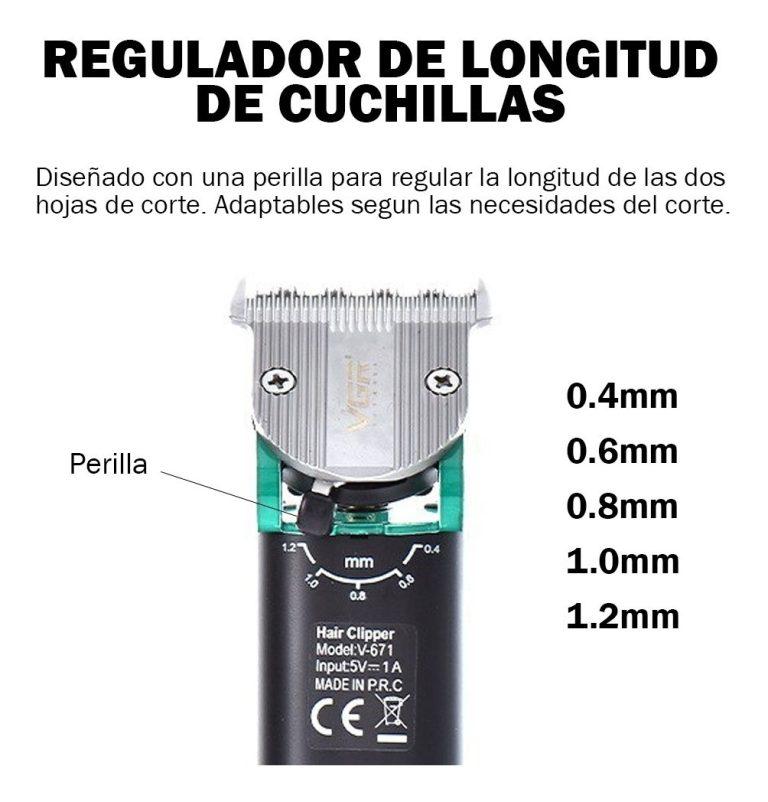 Cortadora De Pelo Barba Clipper VGR V-671 Recargable Usb Panel Led – VGR Argentina