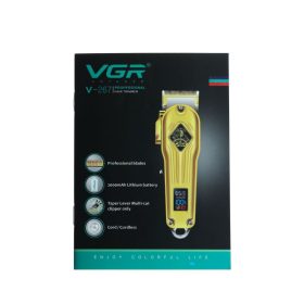 Maquina Corta Pelo Vgr V-267 Clipper Inalambrica Profesional – Dorado - VGR Argentina