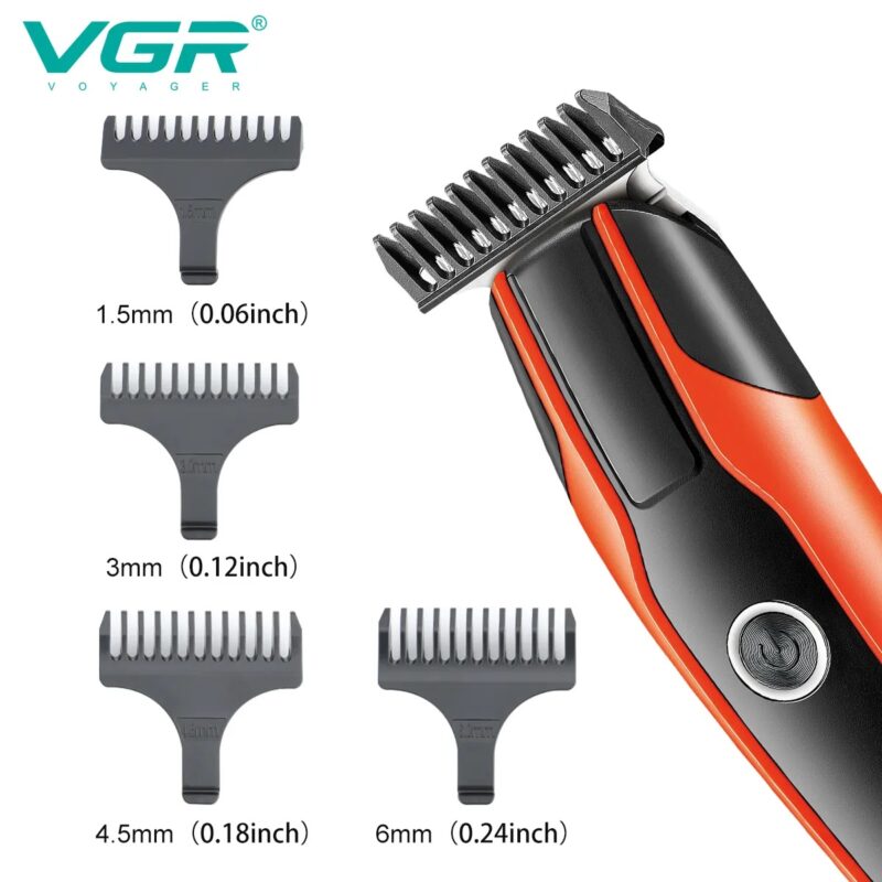 Trimmer VGR V-999 Recortadora Batería Inalámbrica Rojo y Negro - VGR Argentina
