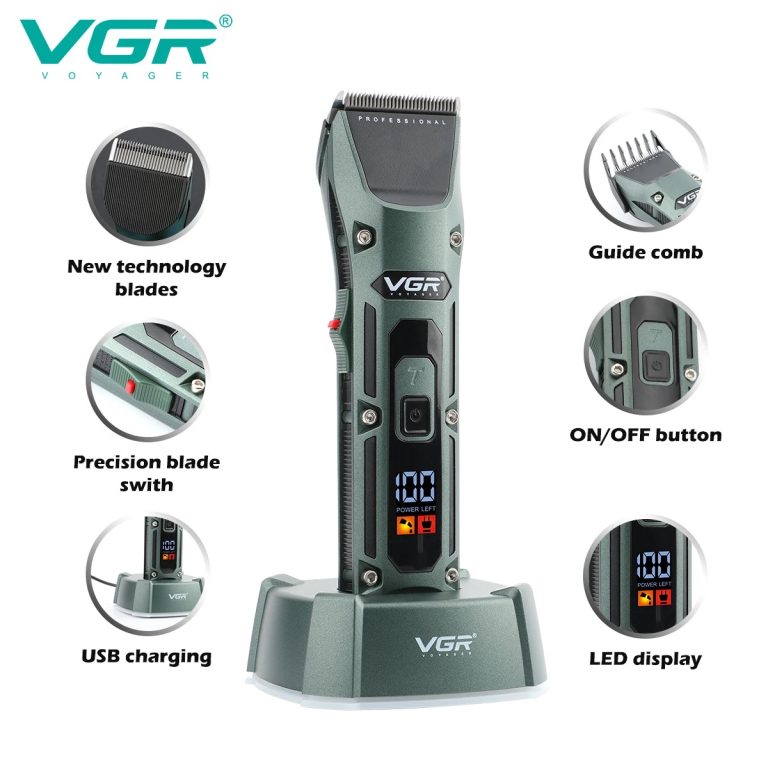 Máquina Corte Pelo Clipper Recargable Vgr V-696 Cerámica – VGR Argentina