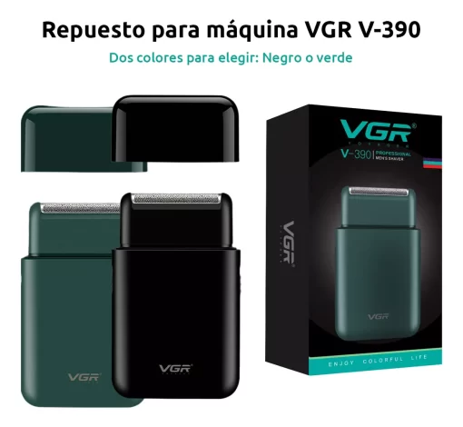Repuesto Cuchilla Afeitadora Mini Shaver Patillera Vgr V-390 Verde - VGR Argentina