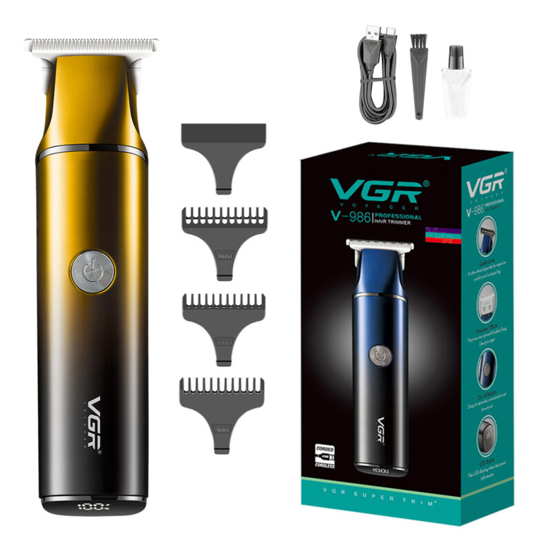 Máquina Patillera Profesional Recargable VGR V-986 Usb Led – VGR Argentina
