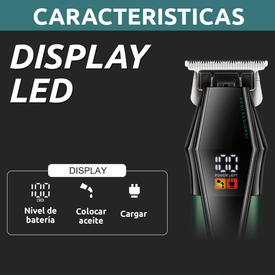 Cortadora Pelo Trimmer Profesional Set 2 en 1 VGR V-677 Usb – VGR Argentina