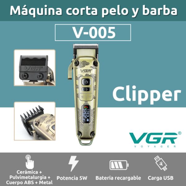 Maquina de Cortar Pelo VGR V-005 Metal Regulador Velocidad – VGR Argentina