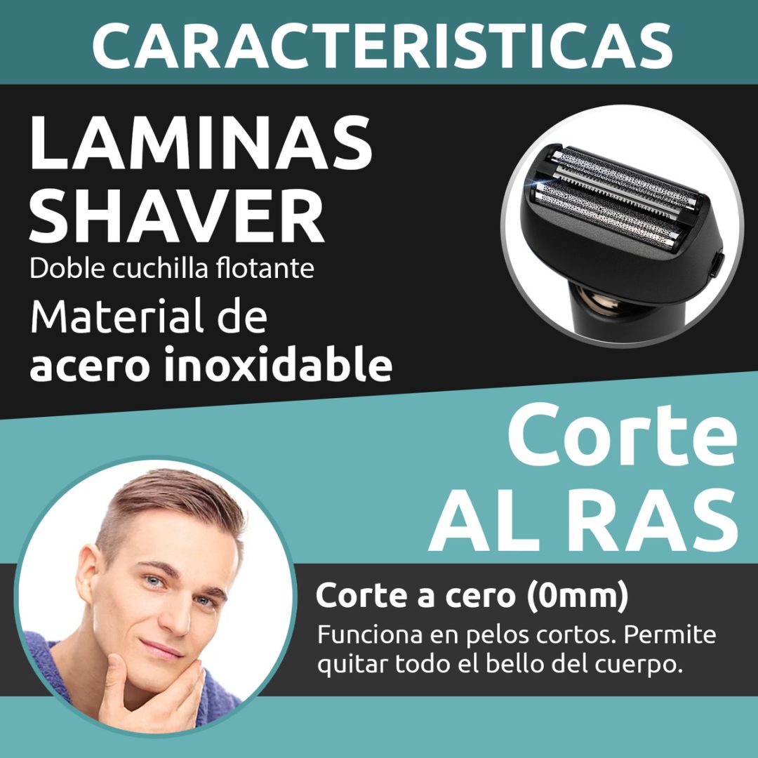Afeitadora Eléctrica Shaver VGR V-381 Usb Triple Hoja IPX7 – VGR Argentina