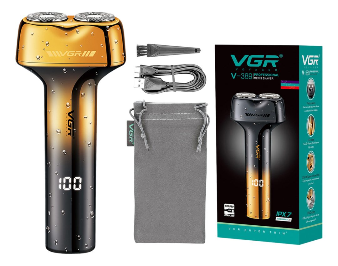 Afeitadora Eléctrica Hombre VGR V-389 Inalámbrica Usb IPX7 – VGR Argentina