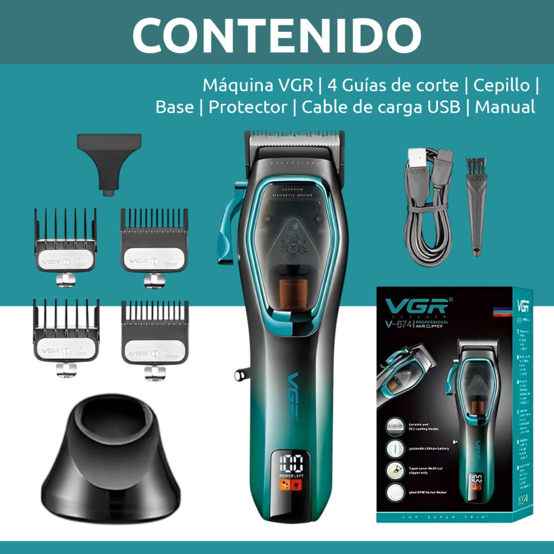 Cortadora Pelo Profesional Vgr V-674 Motor Vector 9000rpm – VGR Argentina