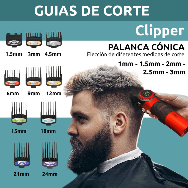 Combo Vgr Barbería Profesional Clipper V-001 + Trimmer V-977 – VGR Argentina