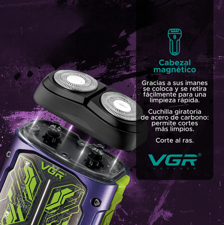 Afeitadora Eléctrica Para Hombre Cabezal Magnético Vgr V-344 – VGR ...